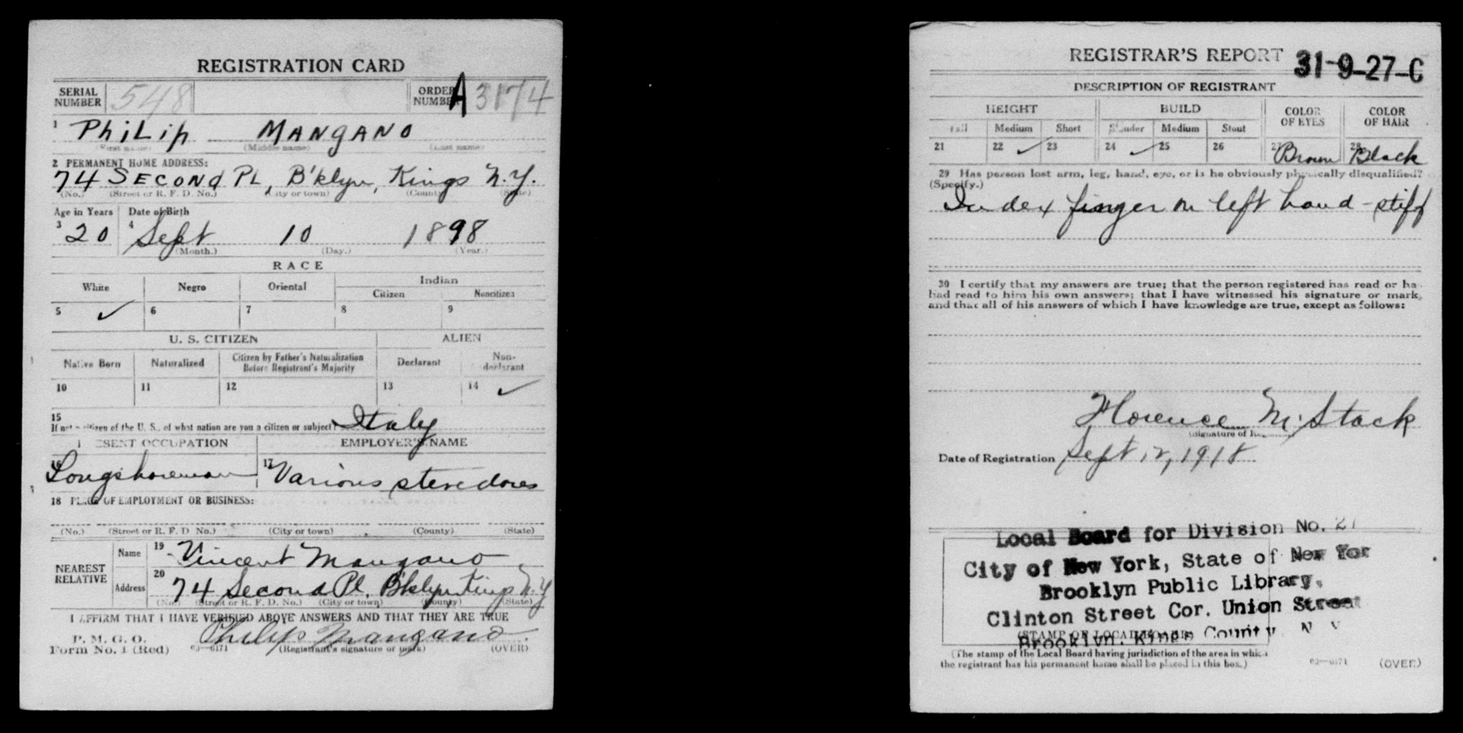 The Mangano brothers and Joe Profaci – Mafia Genealogy